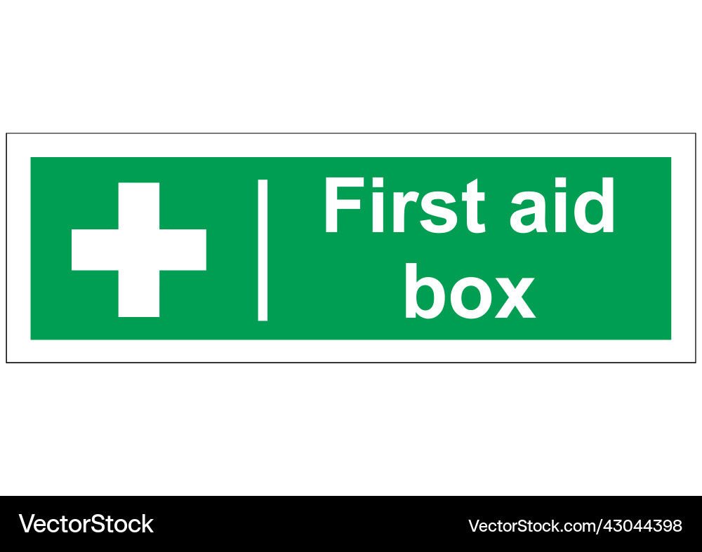 First aid box Royalty Free Vector Image - VectorStock