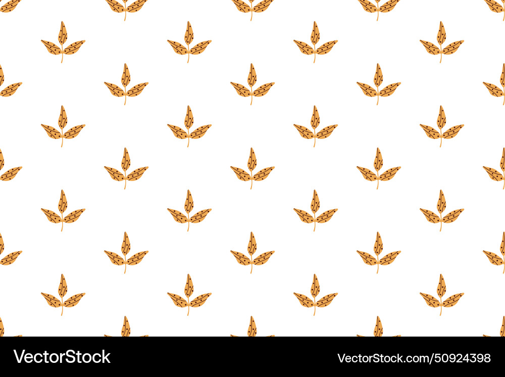 Pattern design with leaf motif Royalty Free Vector Image