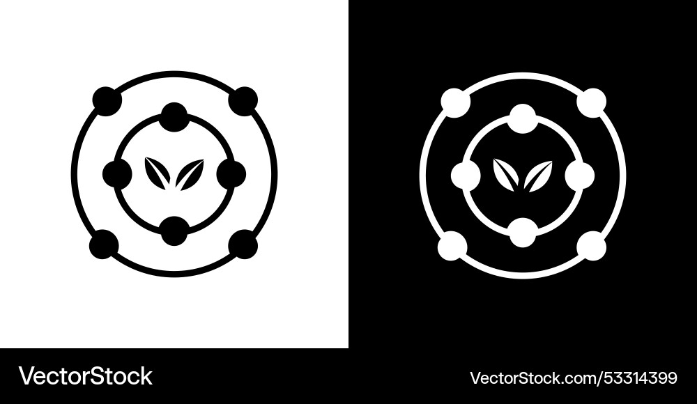 Antioxidant icon isolated flat in outline Vector Image