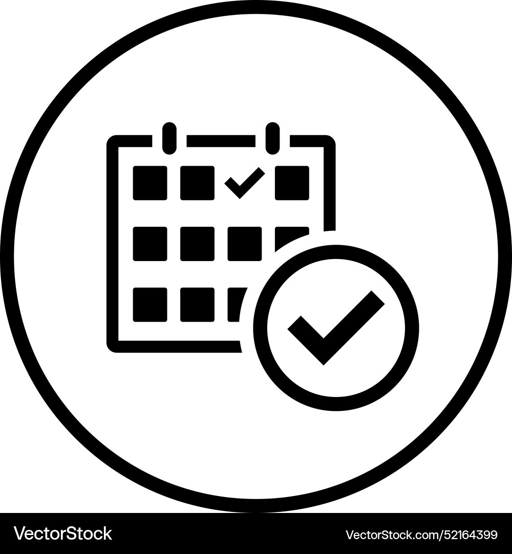 Appointment schedule icon Royalty Free Vector Image
