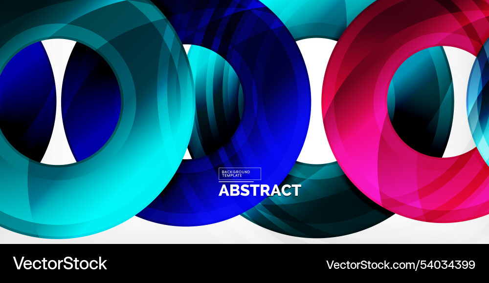 Circles round elements ring shapes premium Vector Image