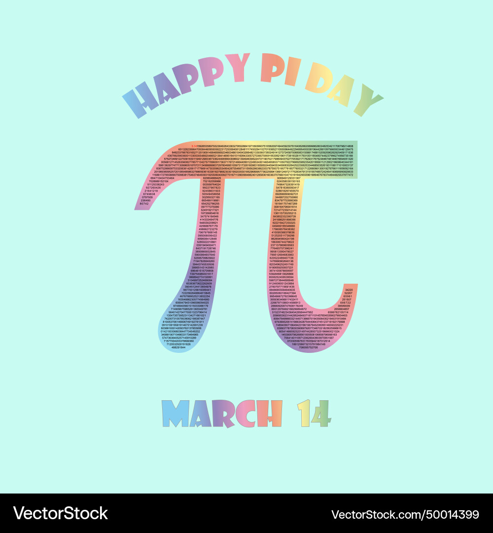 Happy pi day Royalty Free Vector Image - VectorStock