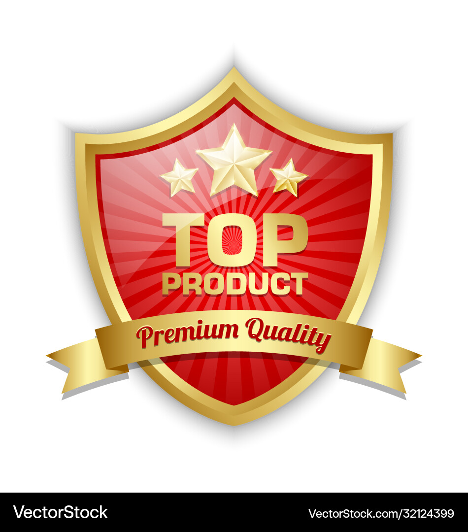 Premium Product Shield Royalty Free Vector Image