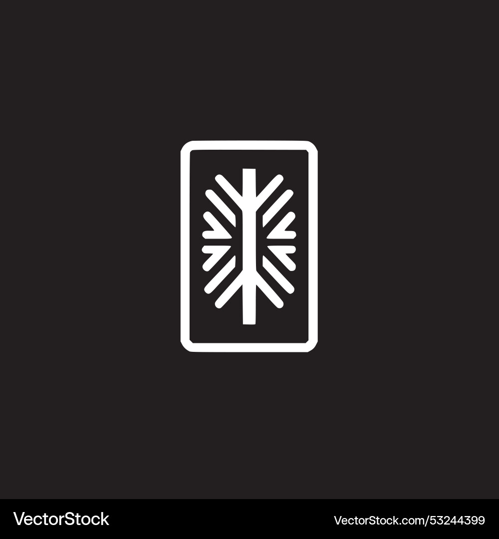 Rectangle - minimalist and simple silhouette Vector Image