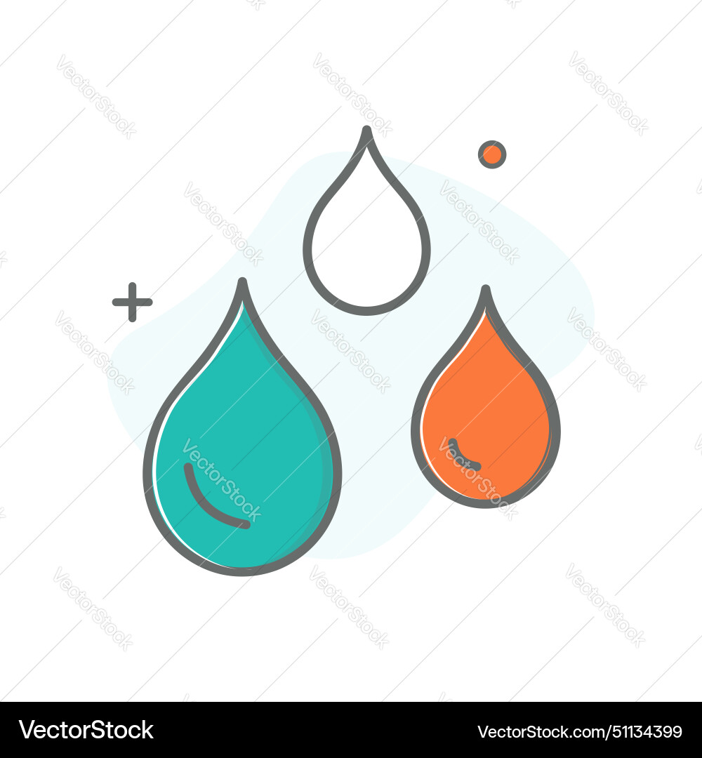 Water purification icon highlighting Royalty Free Vector