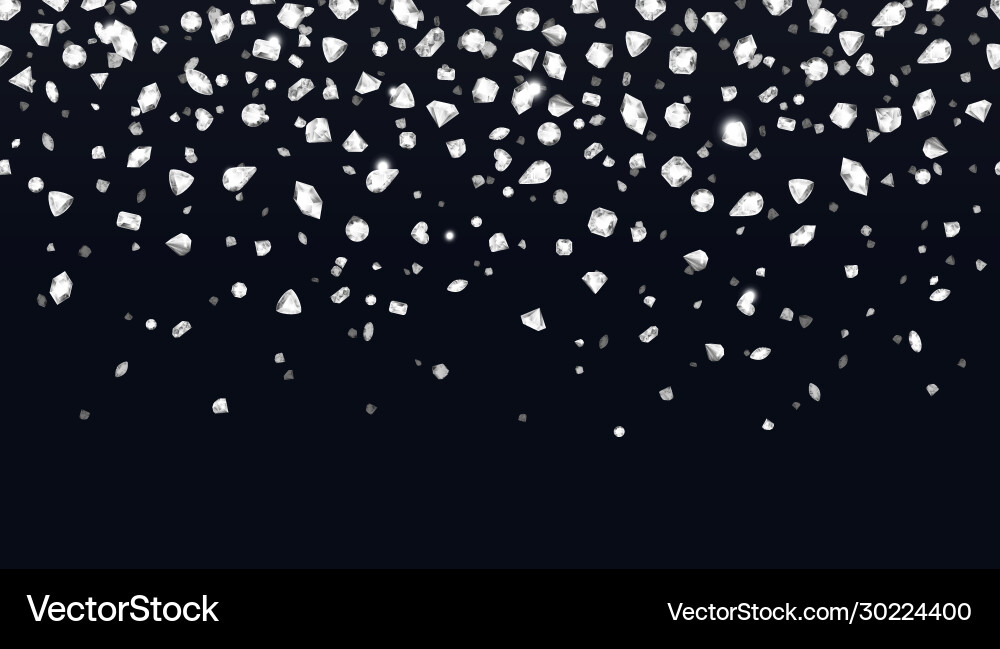 Falling diamonds pattern background Royalty Free Vector