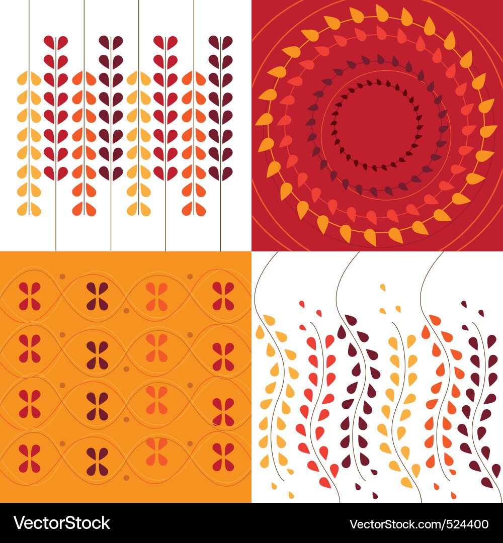 Floral Motifs Royalty Free Vector Image - VectorStock
