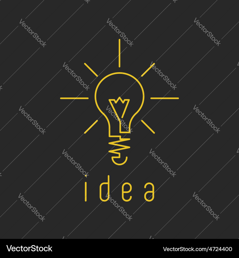 Lamp light mockup yellow business logo fresh Vector Image