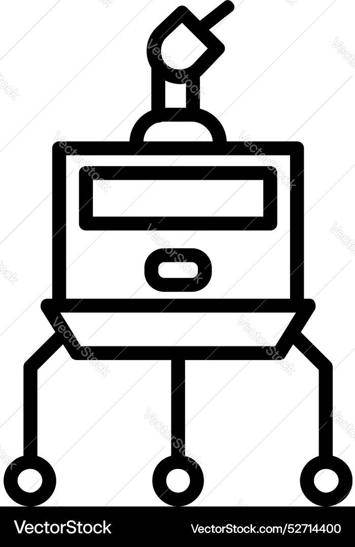 Lander line icon design Royalty Free Vector Image