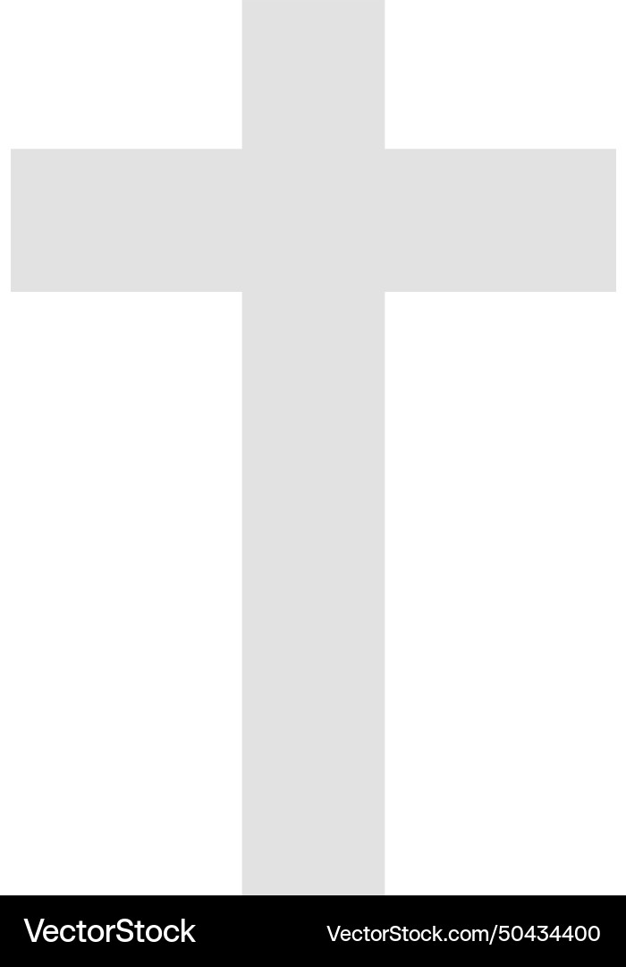 Latin cross icon image Royalty Free Vector Image