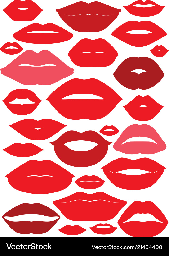 Lip shape design Royalty Free Vector Image - VectorStock