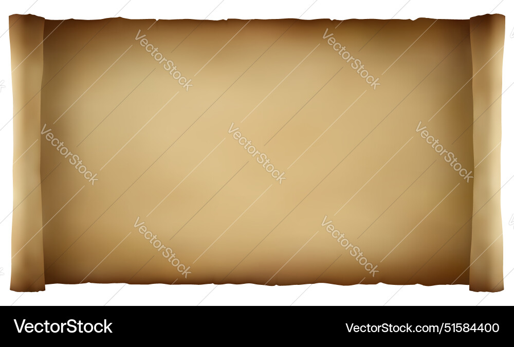 Old unrolled paper scroll Royalty Free Vector Image
