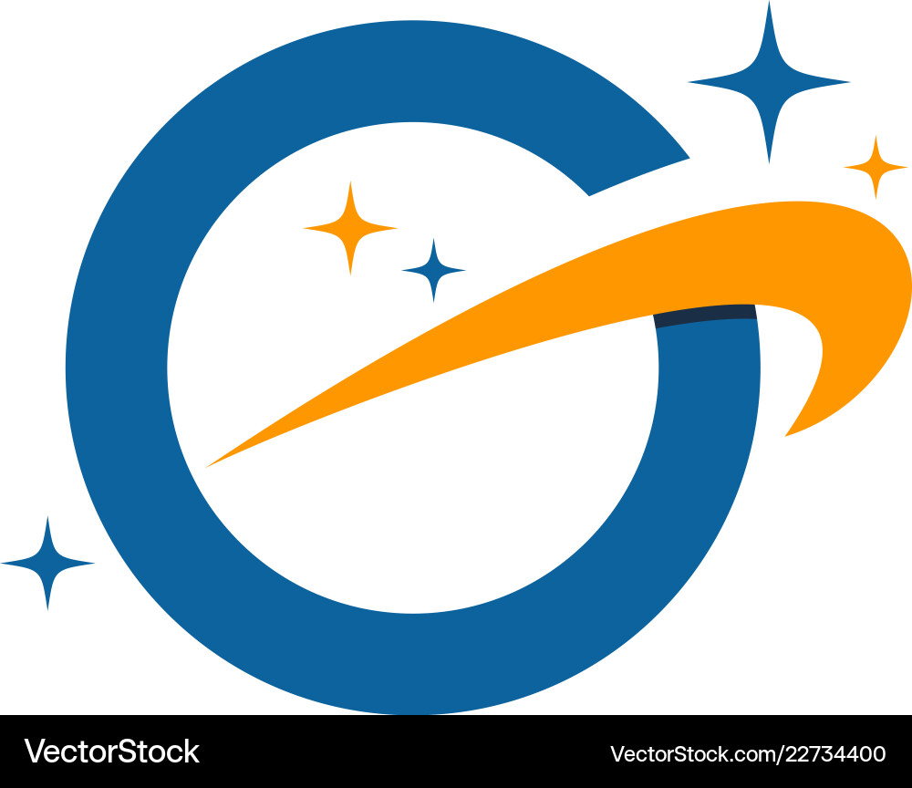 Planet G Logo - Space & Astronomy Icon Vector Image
