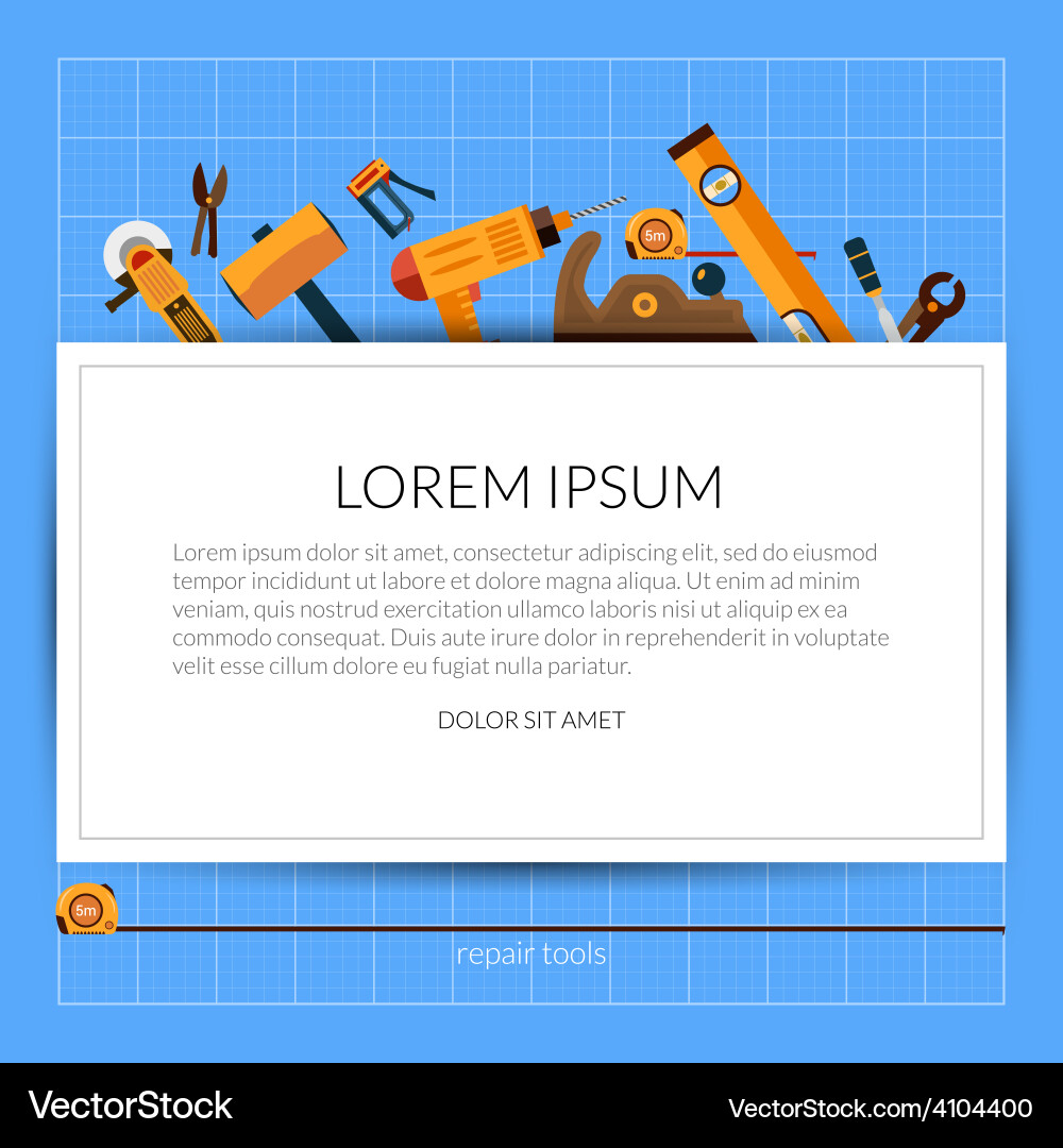 Repair tools background Royalty Free Vector Image