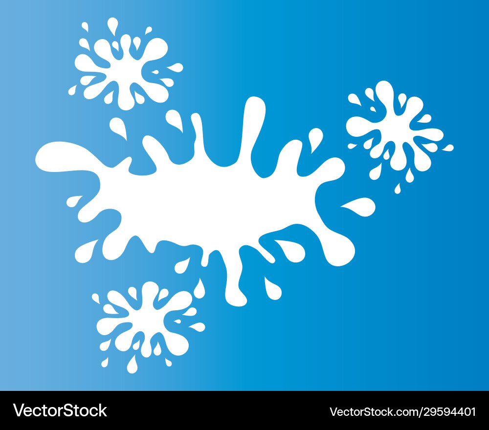 Water splash icon Royalty Free Vector Image - VectorStock
