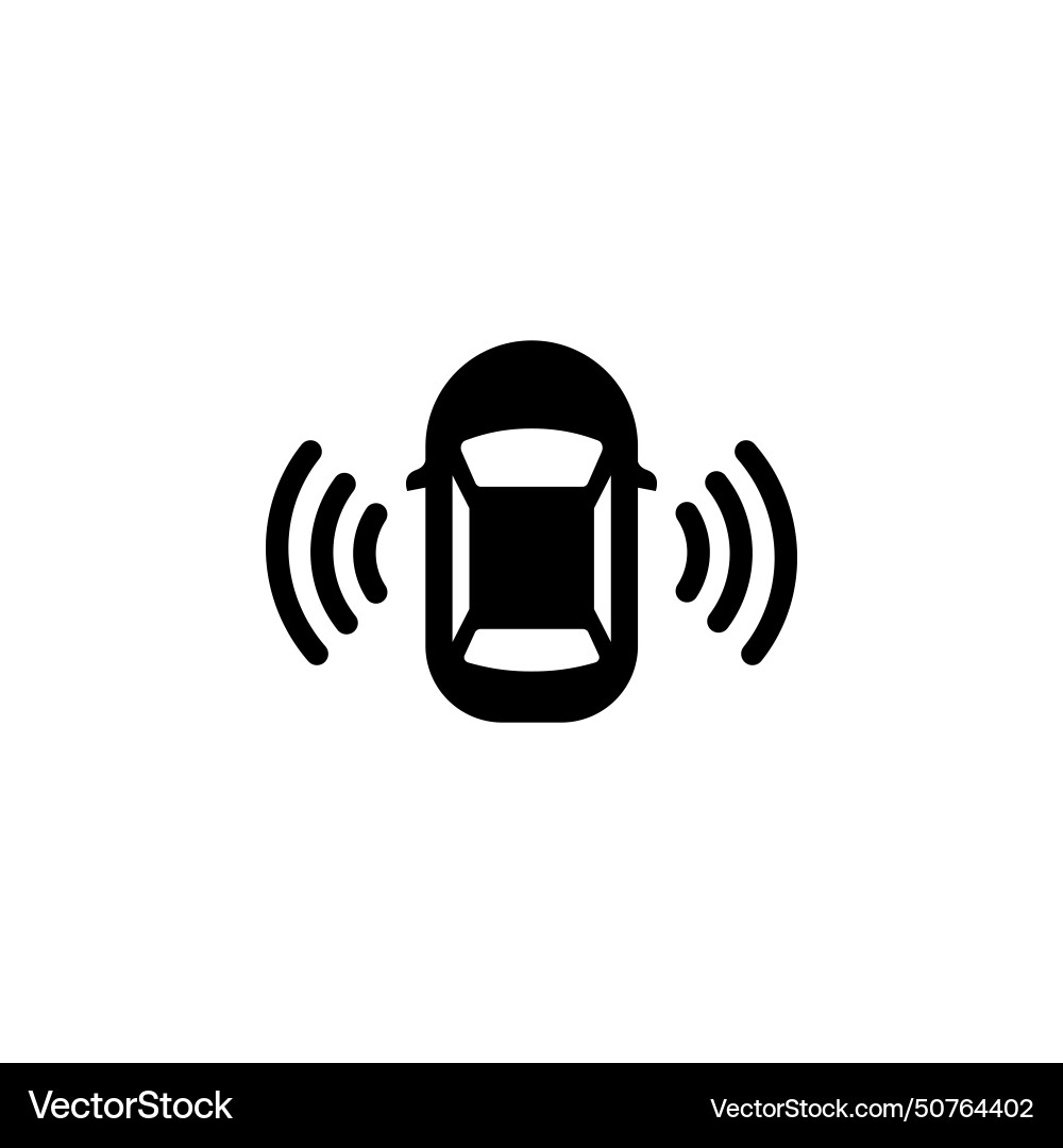 Car assistant and traffic monitoring system flat Vector Image