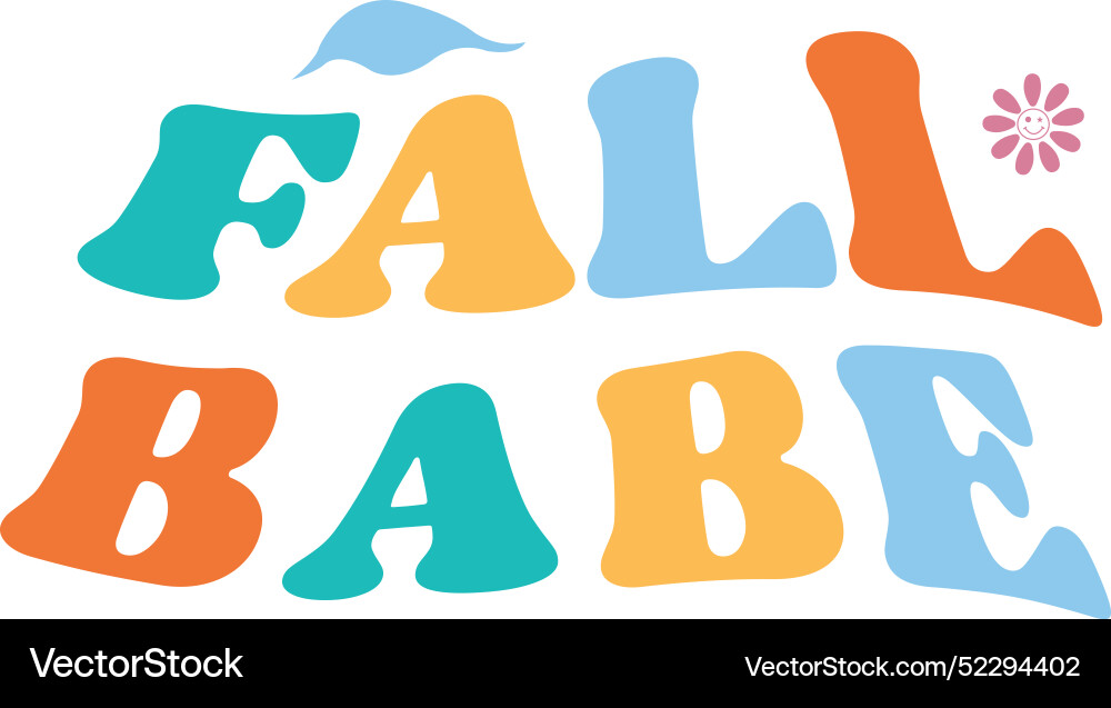 Fall babe Royalty Free Vector Image - VectorStock