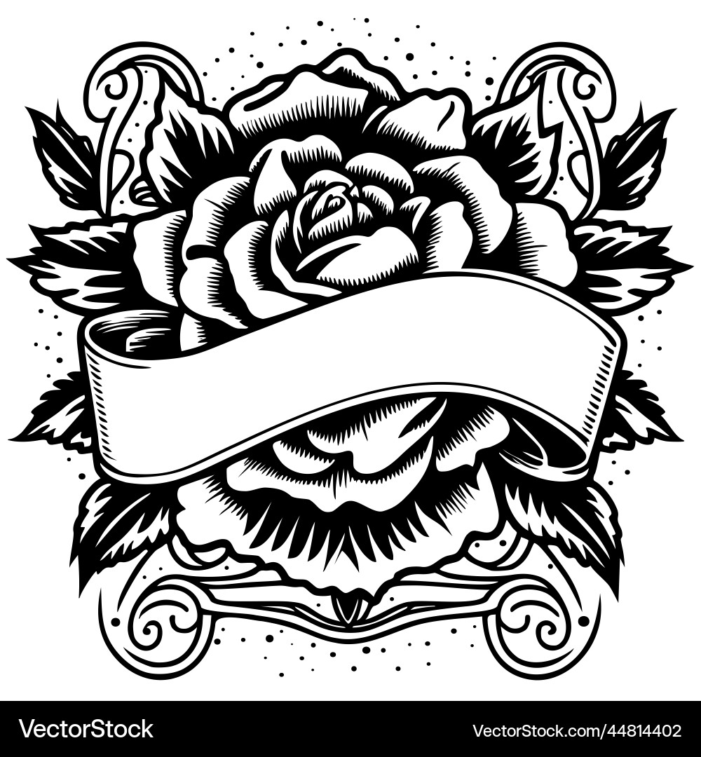 Traditional Rose With Banner