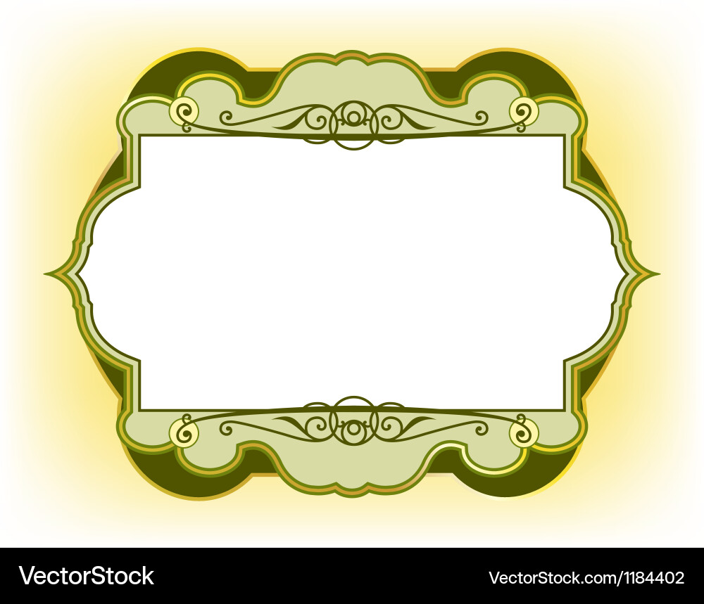 Vintage frame invitation template Royalty Free Vector Image