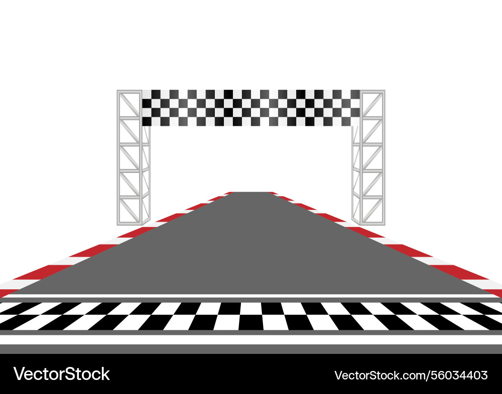 Asphalt racing track Royalty Free Vector Image