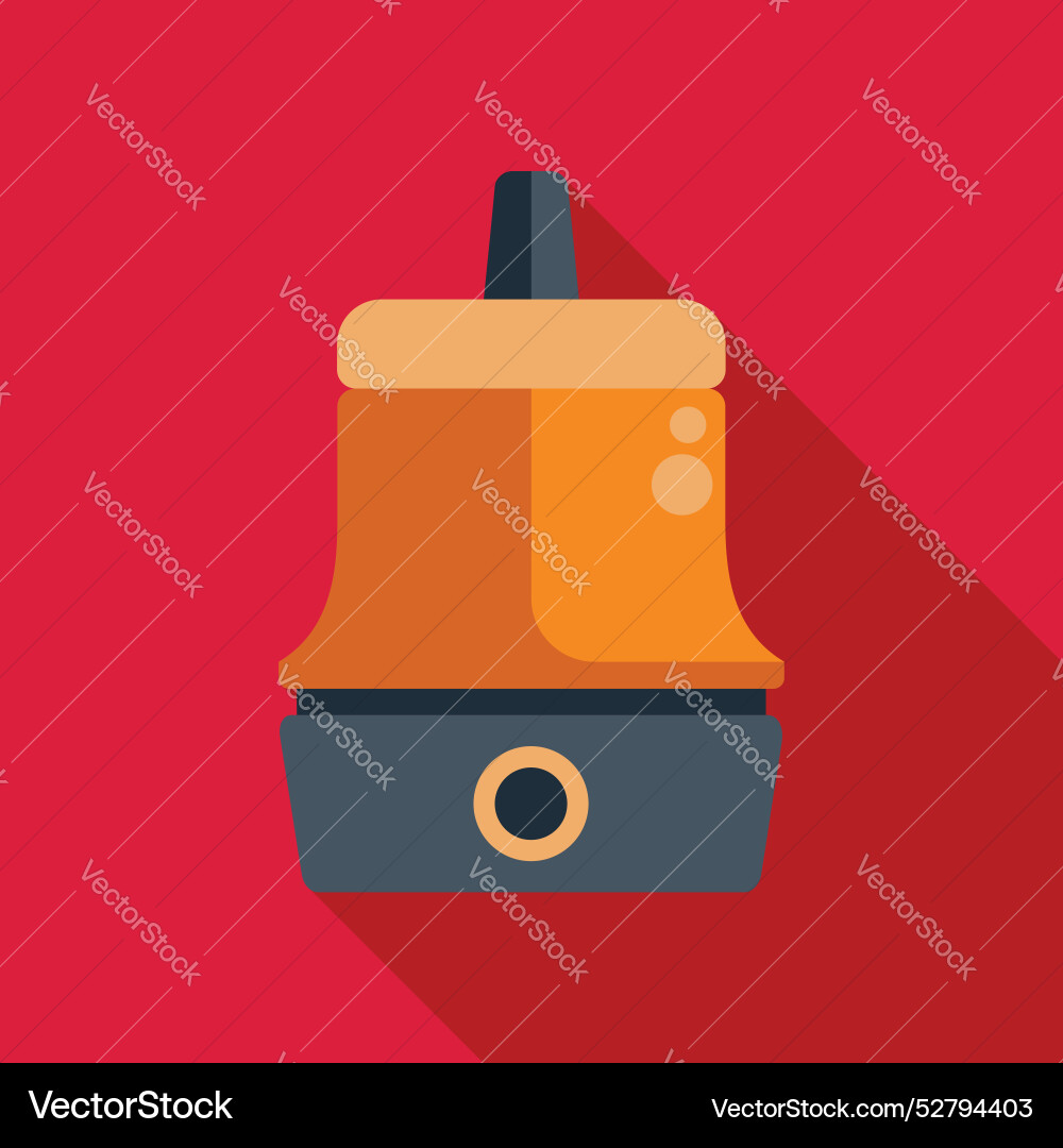 Big ship bell is ringing on red background Vector Image