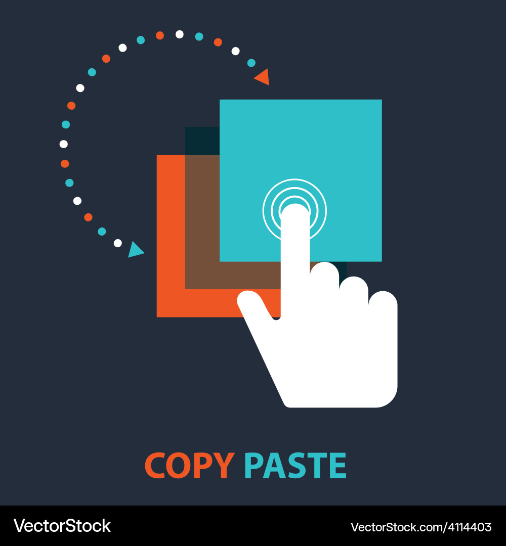Copy paste icon Royalty Free Vector Image - VectorStock
