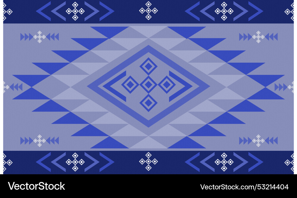 A geometric pattern blue tone Royalty Free Vector Image