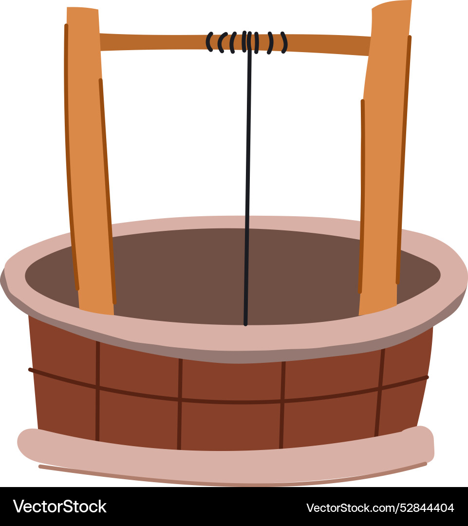 Drilling well water cartoon Royalty Free Vector Image