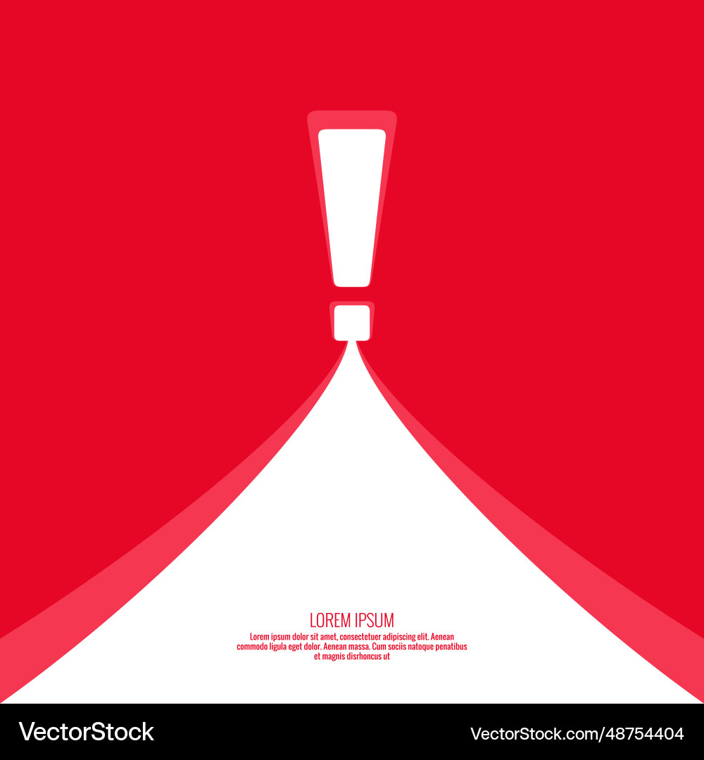 Exclamation mark icon Royalty Free Vector Image