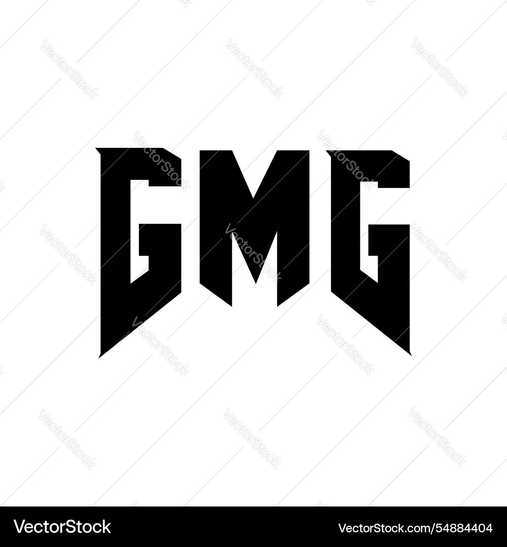 Gmg letter logo design for technology company Vector Image