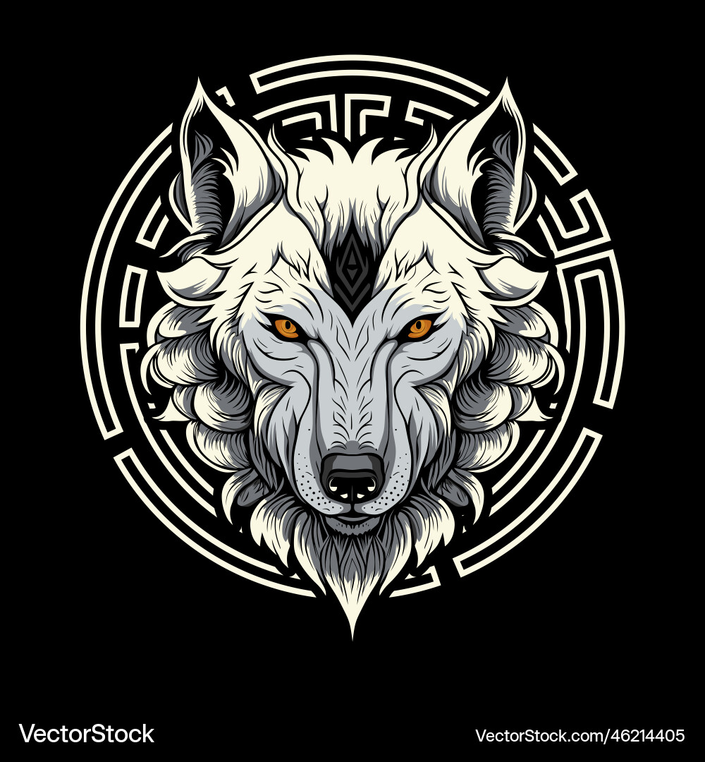Vector Wolf Logo Esport Logo Wolf Icon Sticker Royalty Free Vector