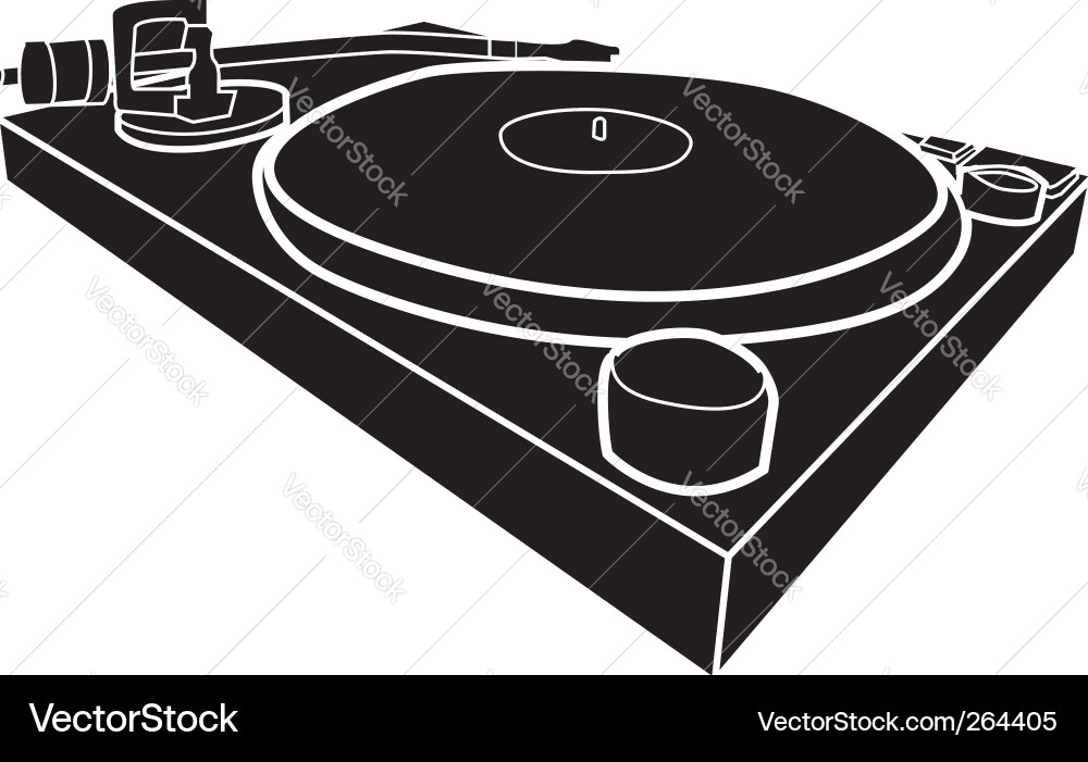 Dj decks Royalty Free Vector Image - VectorStock