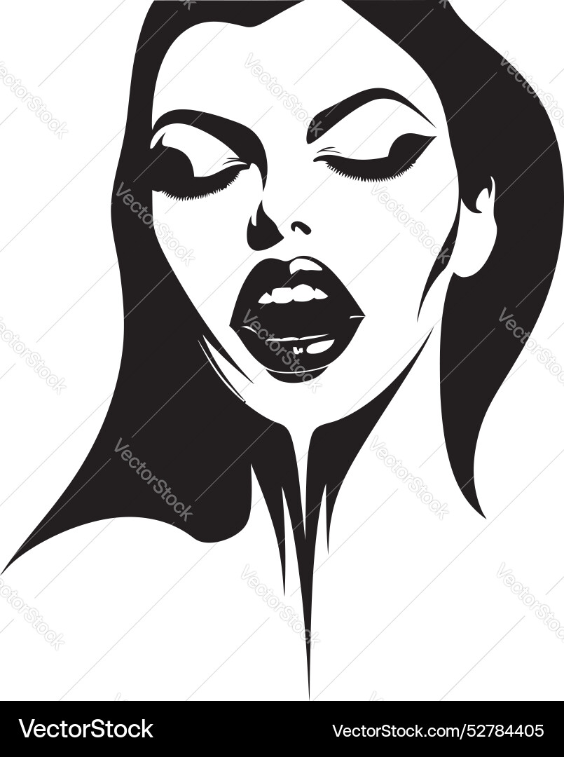 Gothic grace woman vampire icon graphics ethereal Vector Image