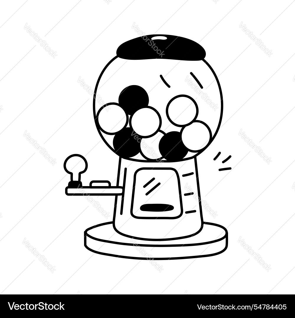 Gumball machine Royalty Free Vector Image - VectorStock