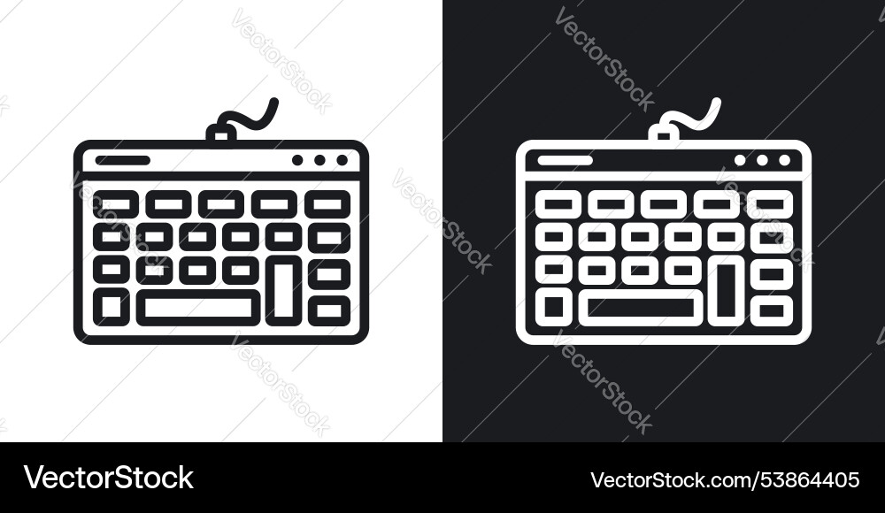 Keyboard icon set Royalty Free Vector Image - VectorStock