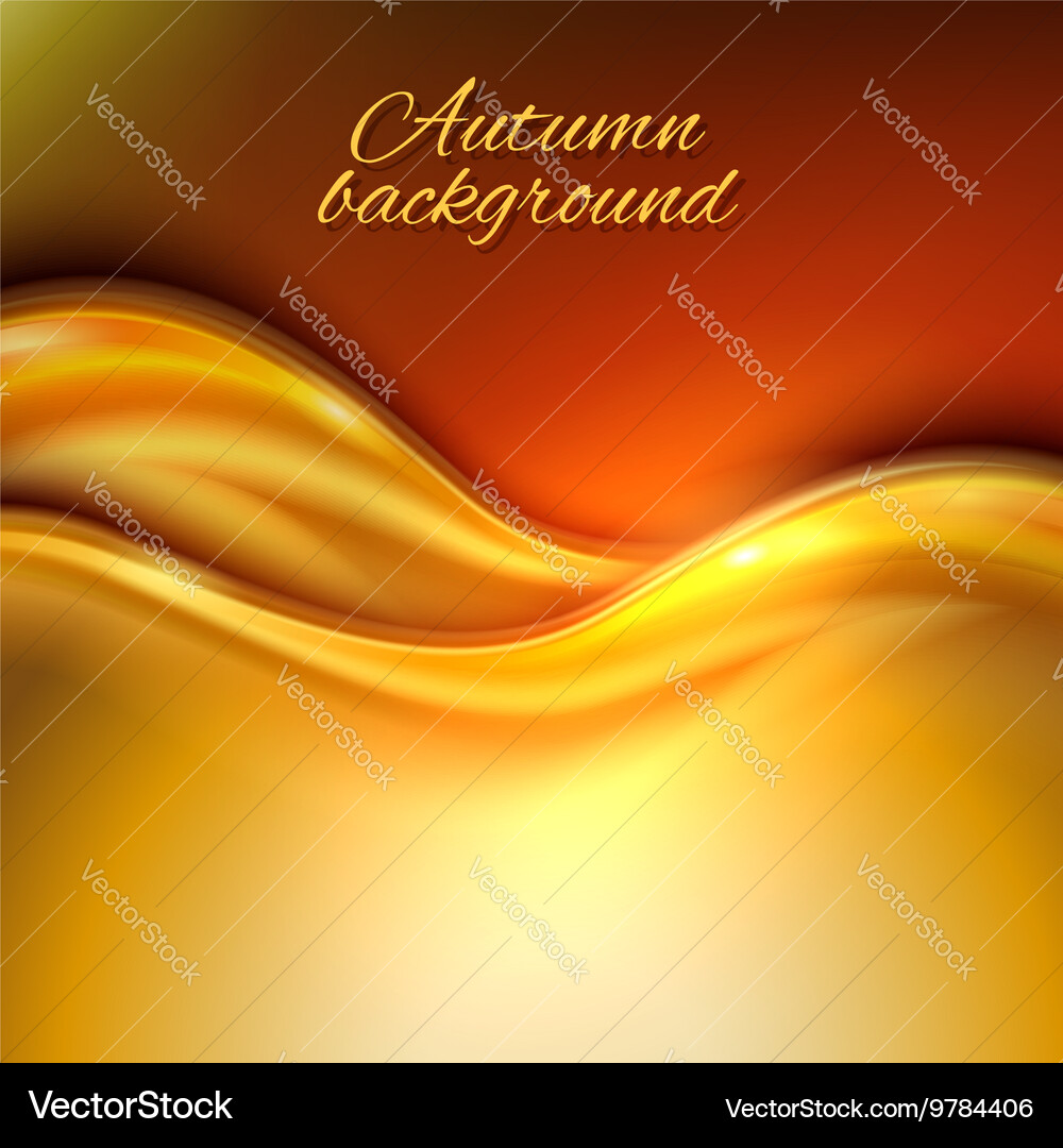 Abstract Gold Wavy Background Royalty Free Vector Image