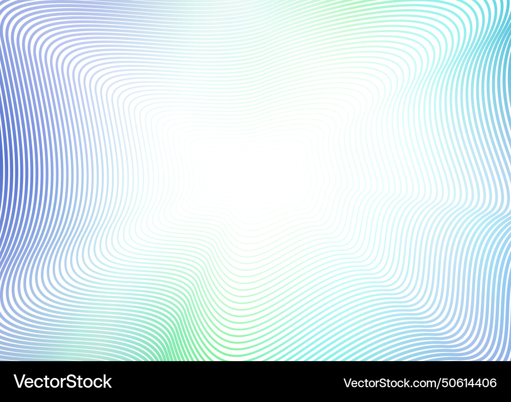 Blue green line art frame abstract background Vector Image
