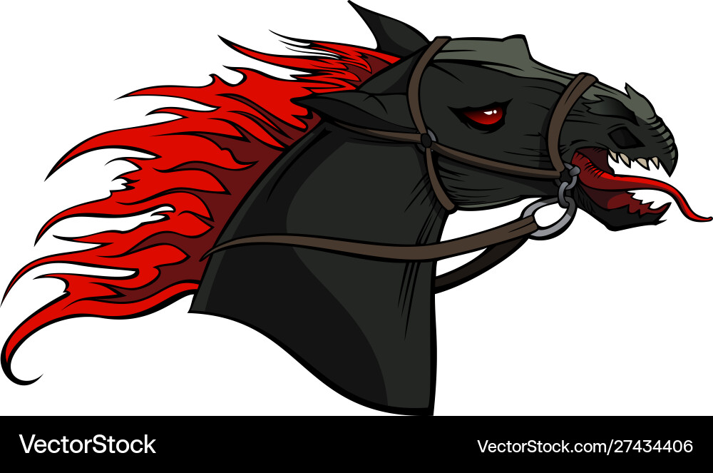 Hell horse Royalty Free Vector Image - VectorStock