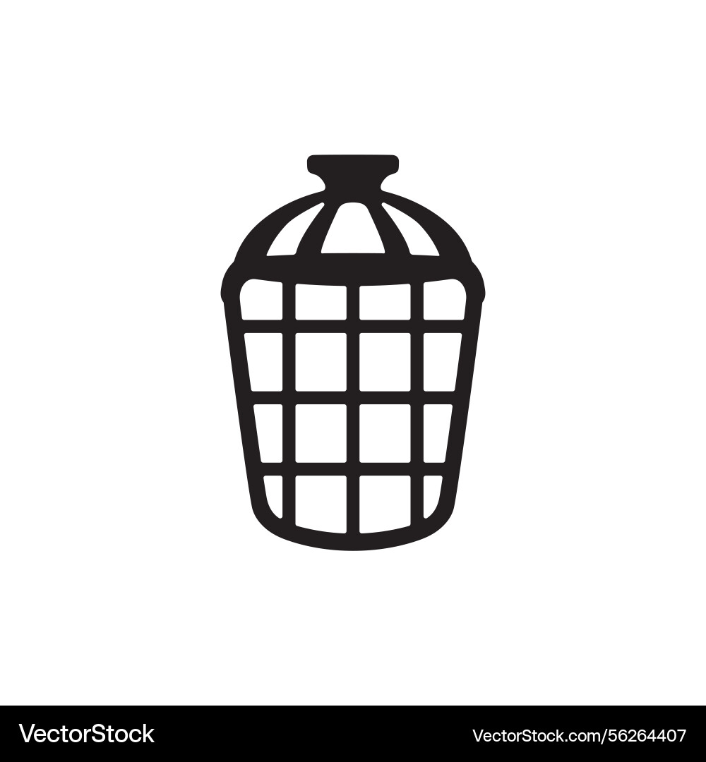 A trash can logo Royalty Free Vector Image - VectorStock