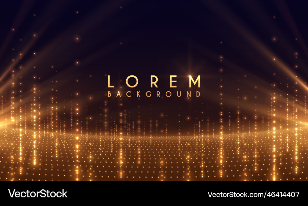 Abstract golden light effect background Royalty Free Vector