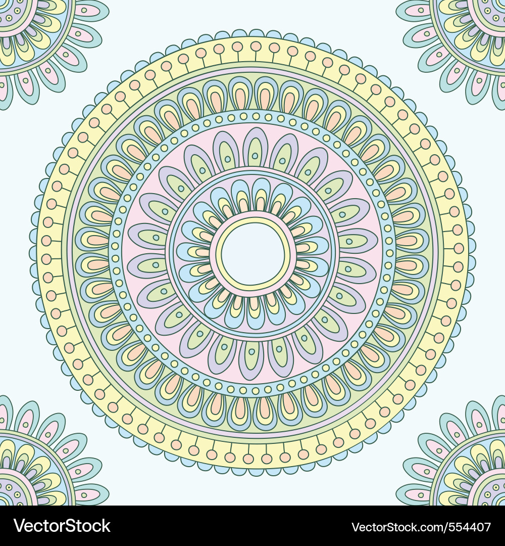 Abstract indian pattern Royalty Free Vector Image