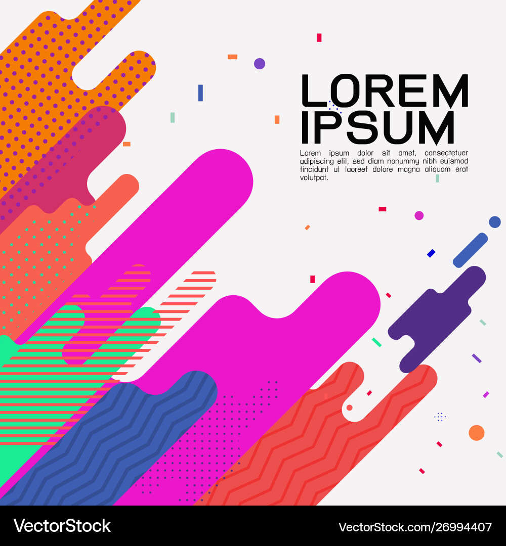 Dynamic Geometric Shapes Background Royalty Free Vector