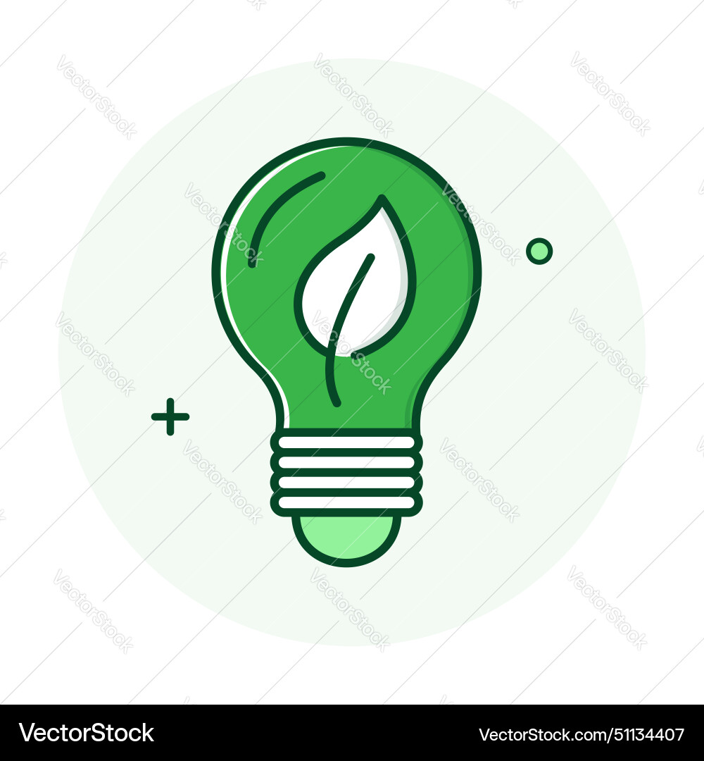 Green thinking icon innovative concept Royalty Free Vector