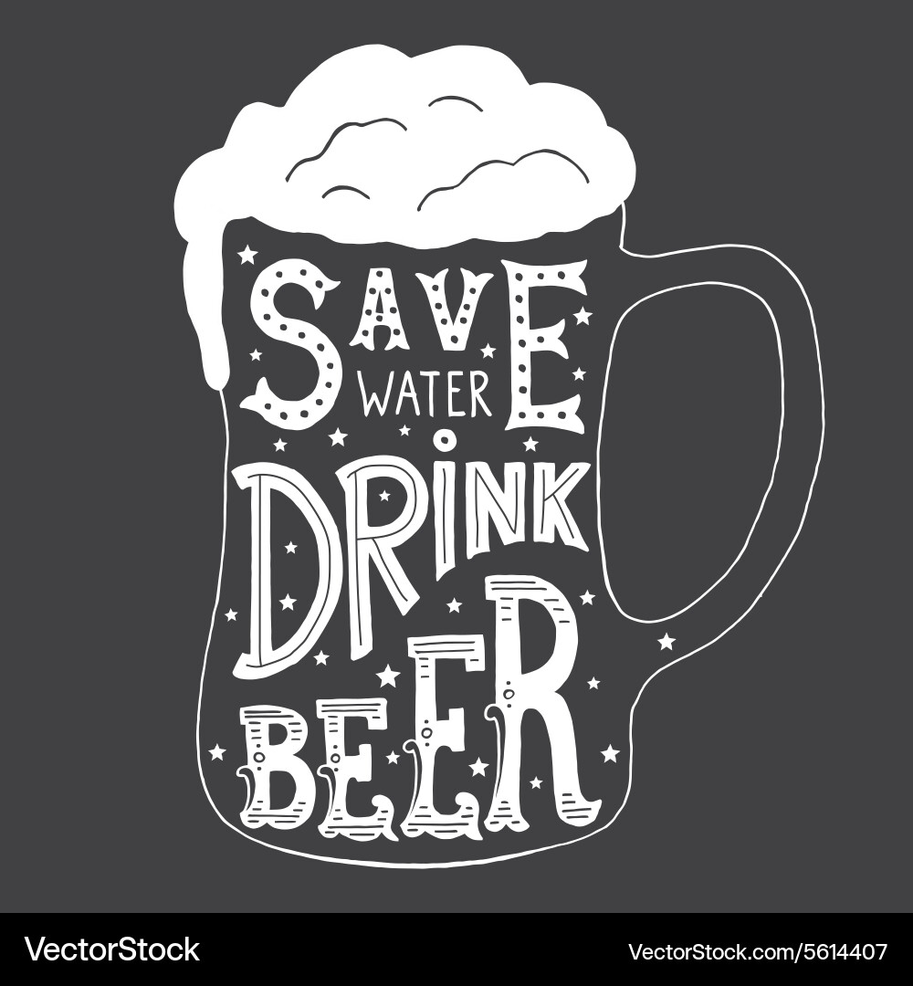 Hand drawn typography poster Royalty Free Vector Image