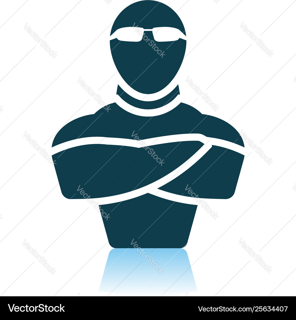 Night club security icon Royalty Free Vector Image