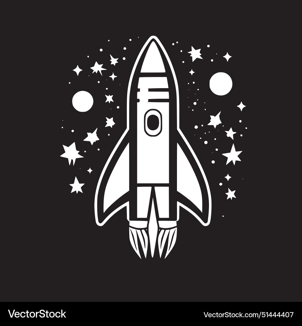 Space - high quality logo ideal for t-shirt Vector Image