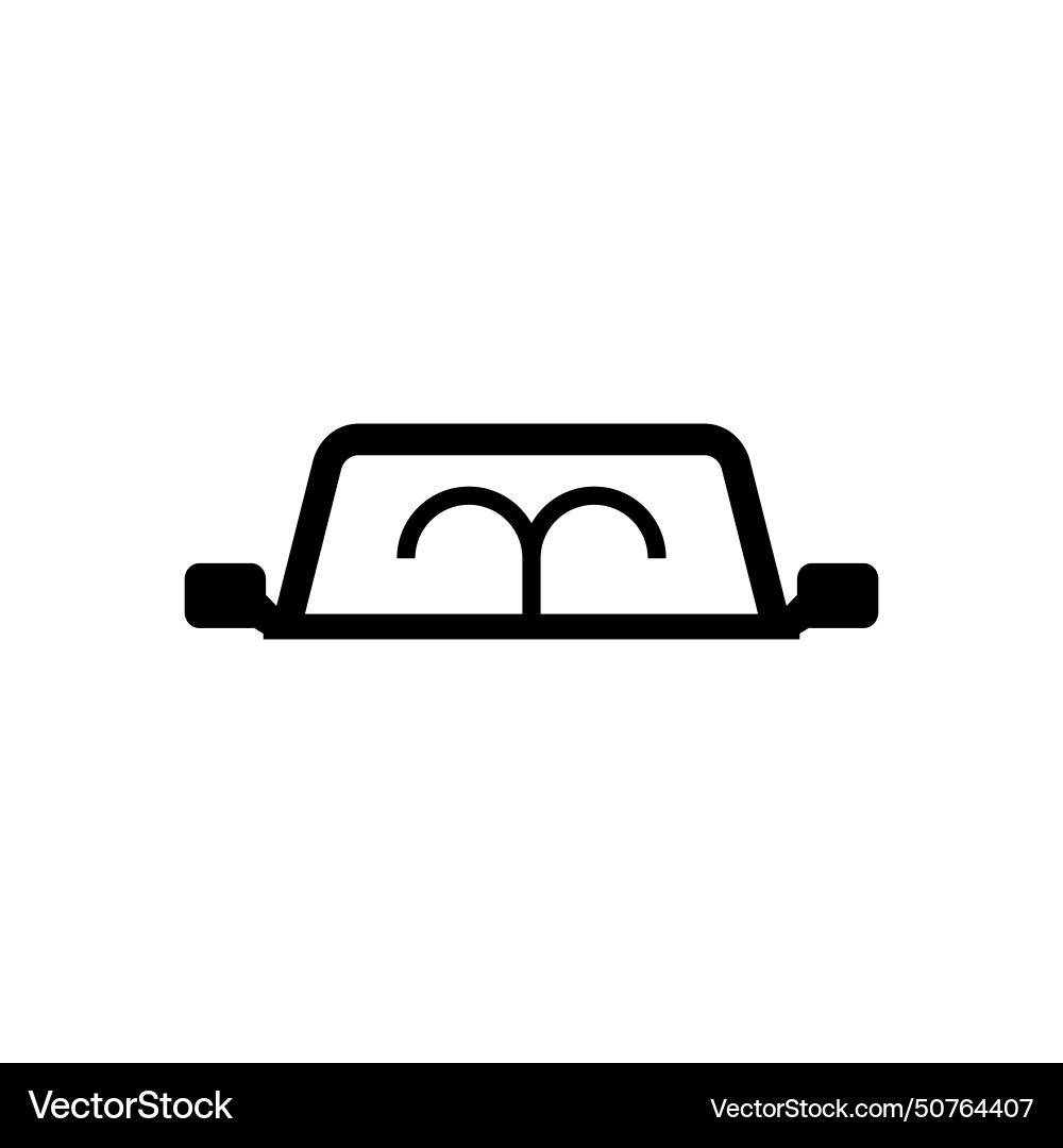 Windshield wiper and washer flat icon Royalty Free Vector