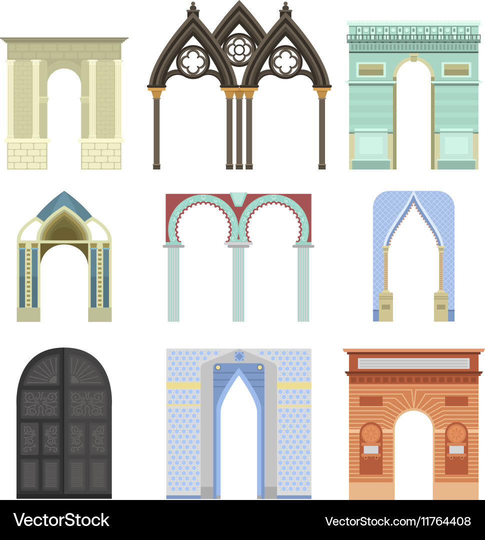 Arch construction Royalty Free Vector Image - VectorStock