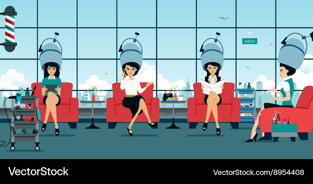 Hair salon Royalty Free Vector Image - VectorStock