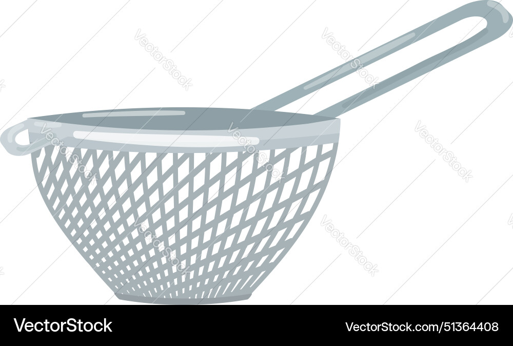 Plastic colander isolated on white background Vector Image